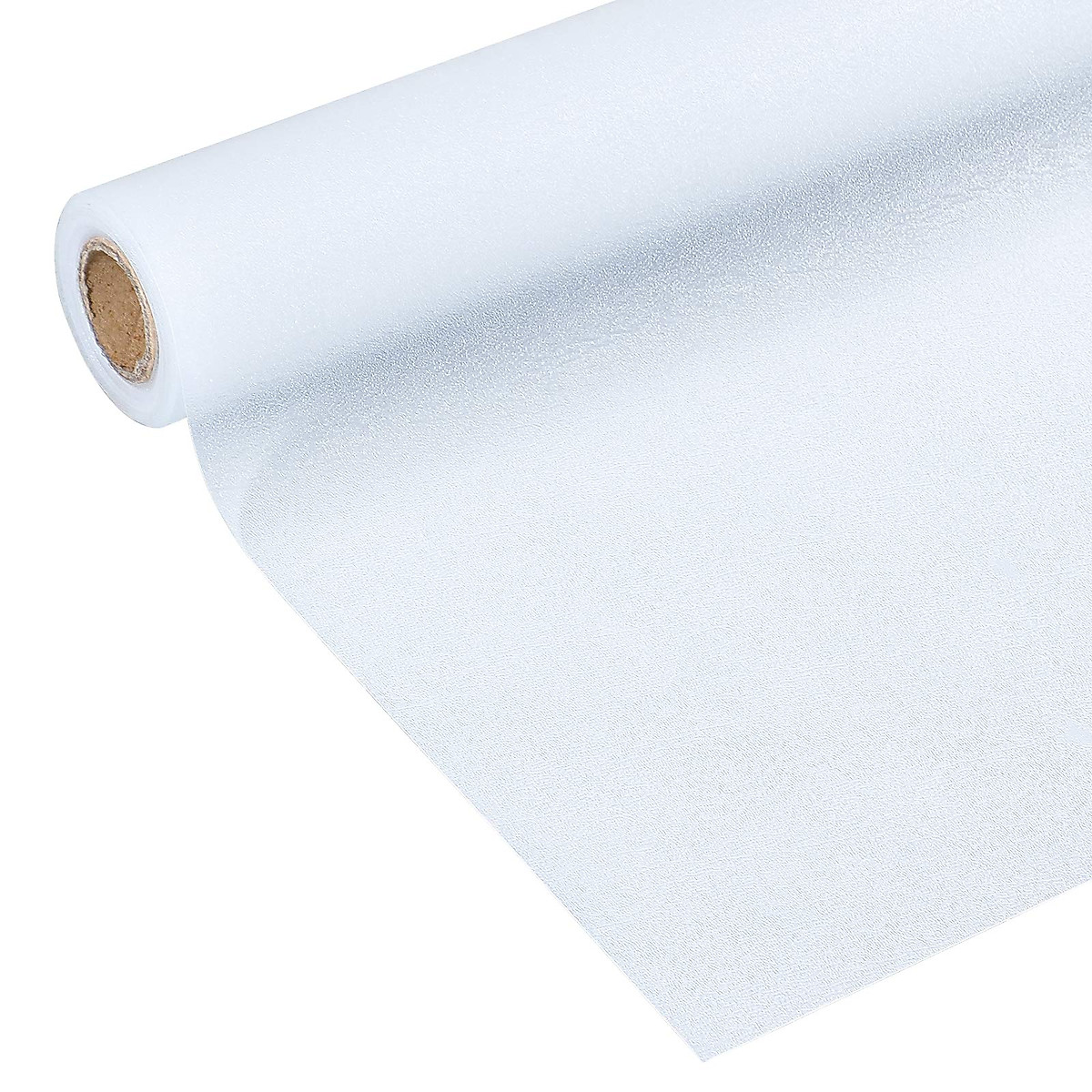 Shelf Liner Silicone Shelf Liners for Kitchen Cabinets Non-Adhesive Non-Slip Waterproof Cabinet Liner Drawer Liner Refrigerator Liners Durable & Reusable (12 Inch x 10 FT, Translucent-White)