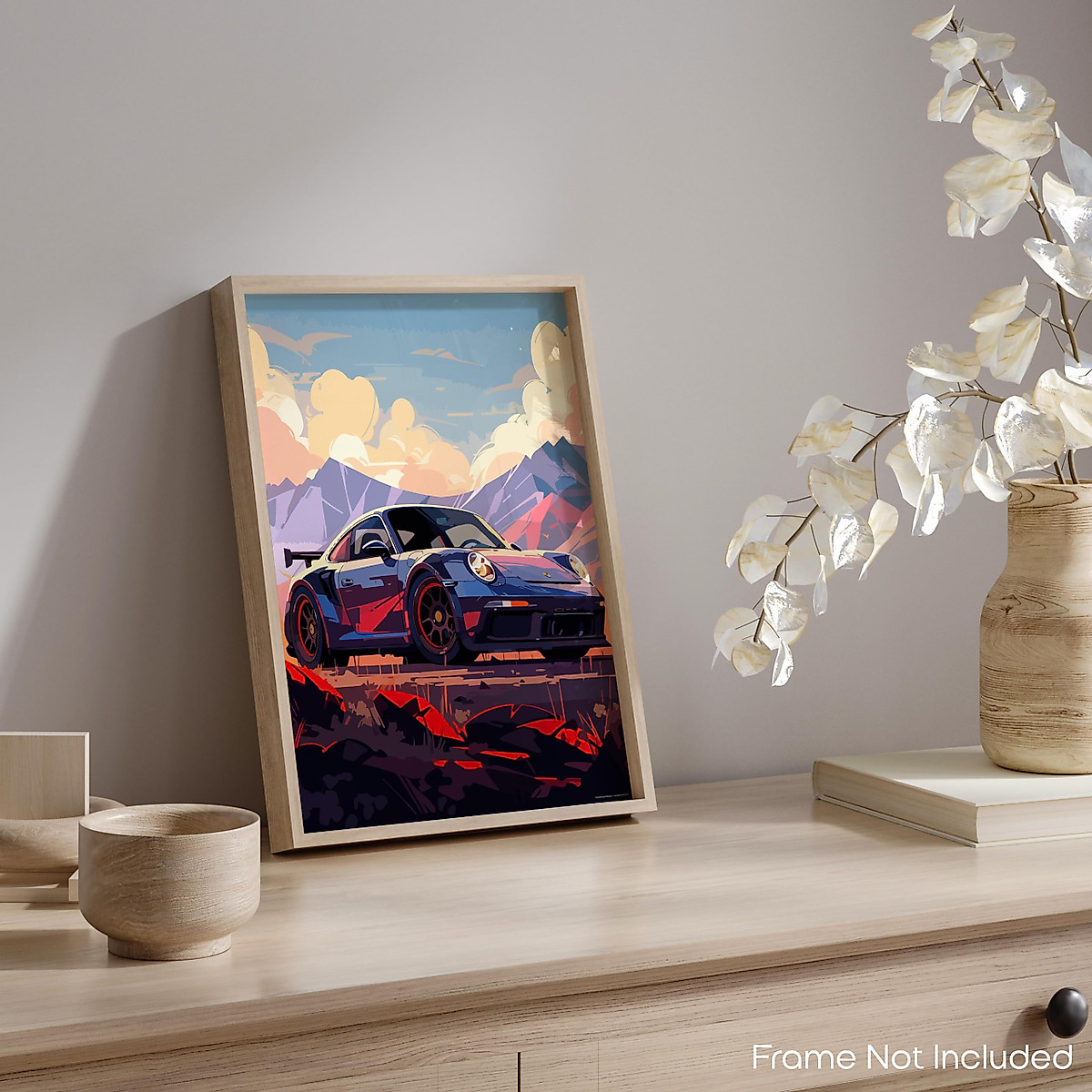 Inspirational Wall Art Co. - Stylish | 2023 Porsche 911 - Car Posters for Boys Room - Car Wall Decor - Car Room Decor - Car Posters for Men | 11x14 Inches Unframed