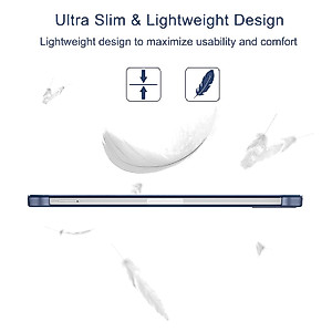 Soke for iPad Mini 7 Case A17 Pro, iPad Mini 7th/6th Generation 2024/2021- [Slim Trifold Stand + Auto Wake/Sleep], Protective Hard PC Back Cover for Apple iPad Mini 7/6 Gen 8.3 Inch - Navy