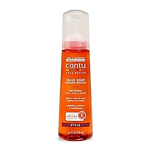 Cantu Wave Whip Curling Mousse with Shea Butter for Natural Hair, 8.4 oz (Packaging May Vary)