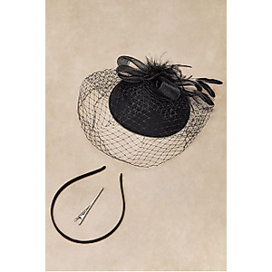 BABEYOND Fascinator Hats for Women Tea Party Hat Kentucky Fascinators Headband Derby Hats Wedding Party