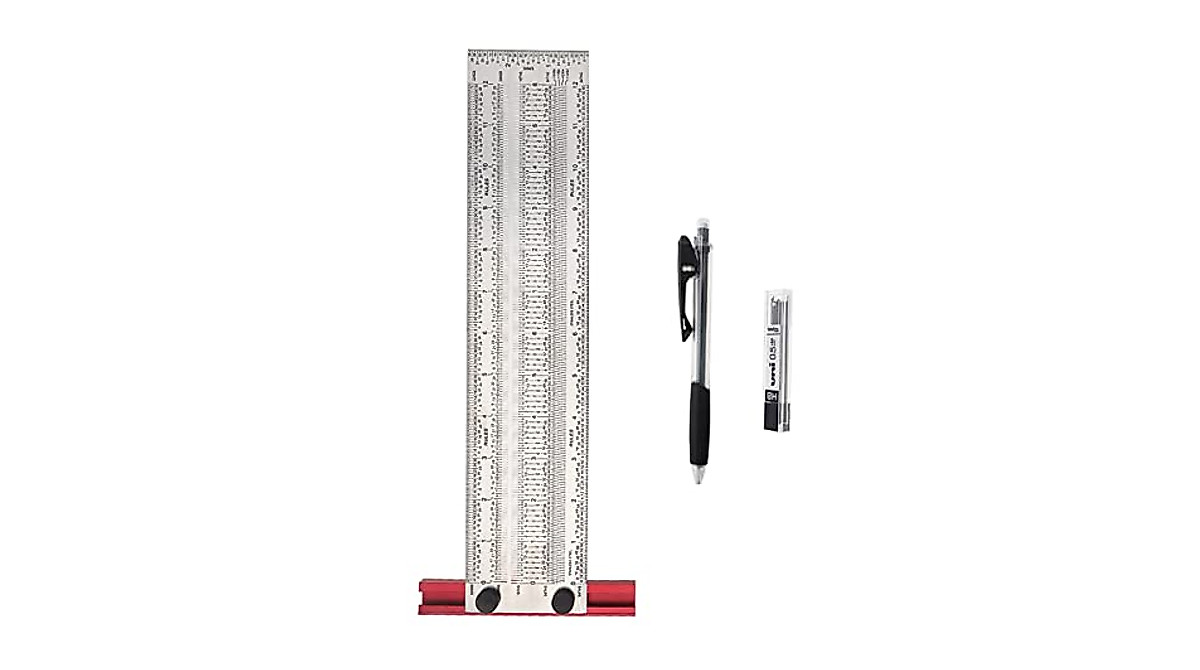 Smgda 12 Inch T-Rule, Precision Marking T Rule, Woodworking T Square ...