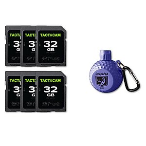Tactacam Reveal 32GB SD Card (6 Pack + Free ScrapeFix)