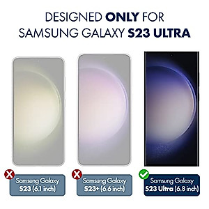 ArmorSuit 2 Pack MilitaryShield Screen Protector Designed for Samsung Galaxy S23 Ultra 5G (6.8 Inch, 2023 Release) Case Friendly HD Clear Film - Made in USA