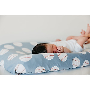 Premium Knit Changing Pad Cover by Copper Pearl: Soft, Stylish, and Universal Fit for All Standard Diaper Changing Pads, Trendy Design Changing Pad Covers, Slugger