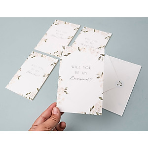 Bridal Party Proposal Cards with Envelopes, 8 Will You Be My Bridesmaid card sets, 2 Will You Be My Maid of Honor card, 2 Will You Be My Matron of Honor, 2 Will You Be My Flower Girl proposal cards