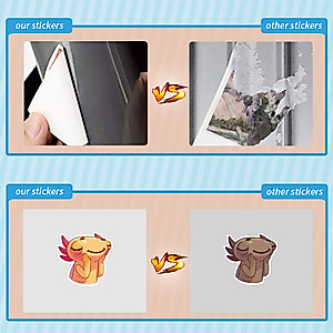 Cute Reptiles Stickers, 52Pcs Vinyl Waterproof Axolotl Stickers, Gifts for Kids, Women,Teens Classmate Colleagues,Adults