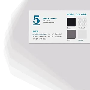 BRIAN & DANY Wire Shelf Liner 14" X 36", Heavy Duty Shelf Liners for Wire Shelving, Waterproof Protector Mats, Set of 5, Transparent