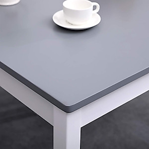 sogesfurniture 5 Piece Kitchen Dining Room Table Sets for 4, Modern Space-Saving Dining Furniture, Pastoral Rectangular Dining Table Furniture Set for Kitchen, Dining Room