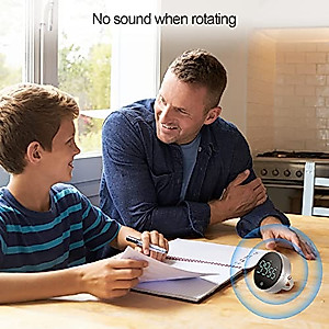 Digital Kitchen Timer, Visual Timer, Magnetic Countdown Countup Timer with Large LED Display, Digital Timer, Handy for Cooking, Exercising, Teaching, Easy for Children and Elderly (White)