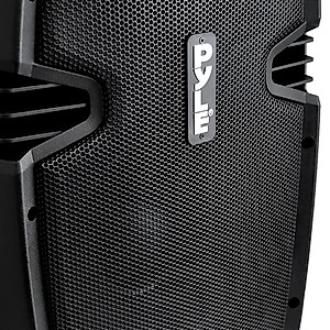 PYLE-PRO Powered Speaker Active PA- Loudspeaker Bluetooth System,12 Inch Bass Subwoofer Stage Speaker Monitor, DJ Party Portable Sound Stereo Amp Sub for Concert Audio, Built-in USB for MP3 Amplifier