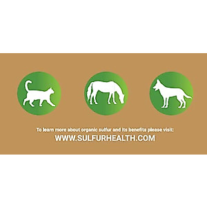 Organic Pet Sulfur - 99.9% Pure MSM Supplement for Pets - Lab-Tested and Certified Pet MSM