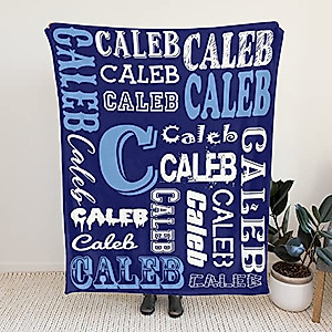 HSSQMH Custom Blankets for Baby Girls Boys Personalized Baby Blankets with Name Personalized Blankets for Kids Customized Blankets with Name Gift for Birthday Christmas Wedding Valentines Day