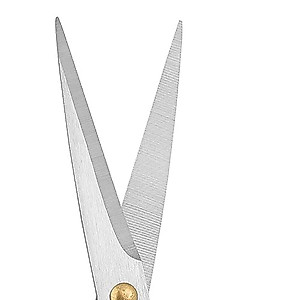 Aemoe 5inch All Stainless Steel Office Scissors,Ultra Sharp Blade Shears,Sturdy Sharp Scissors for Office Home School Sewing Fabric Craft Supplies Multipurpose Scissors Gold(SC0005-GOLD-S)