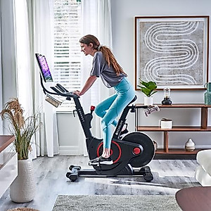 Echelon Smart Connect Fitness Bike, 30-Day Free Echelon Membership, Easy Storage, Small Spaces, Cushioned Seat, Solid, HIIT, Top Instructors, 32 Resistance Levels, Bluetooth, EX5S-22