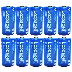 LOOPACELL CR123A 123 3V Lithium 10 Batteries