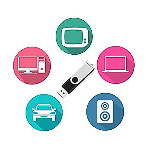 USB Flash Drive 8GB 3 Pack USB USB 2.0 Thumb Drives Jump Drive Memory Stick (3 Colors: Black,Blue,Purple, 8 GB)