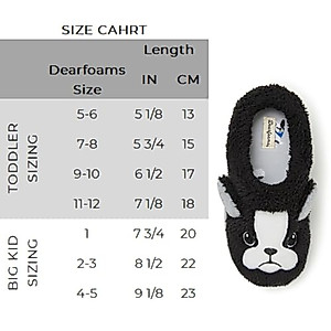 Dearfoams Easter Basket Stuffers Gifts for Kids Washable Animal Critter Slippers, Dog, 2-3 Big Kid