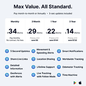 (2 Pack) Spytec GPS Smart Mini GPS Tracker for Vehicles Cars Trucks Loved Ones, Fleets, Hidden Tracker Device for Vehicles with Unlimited US and Worldwide Real-Time Tracking App - USA Made Tech