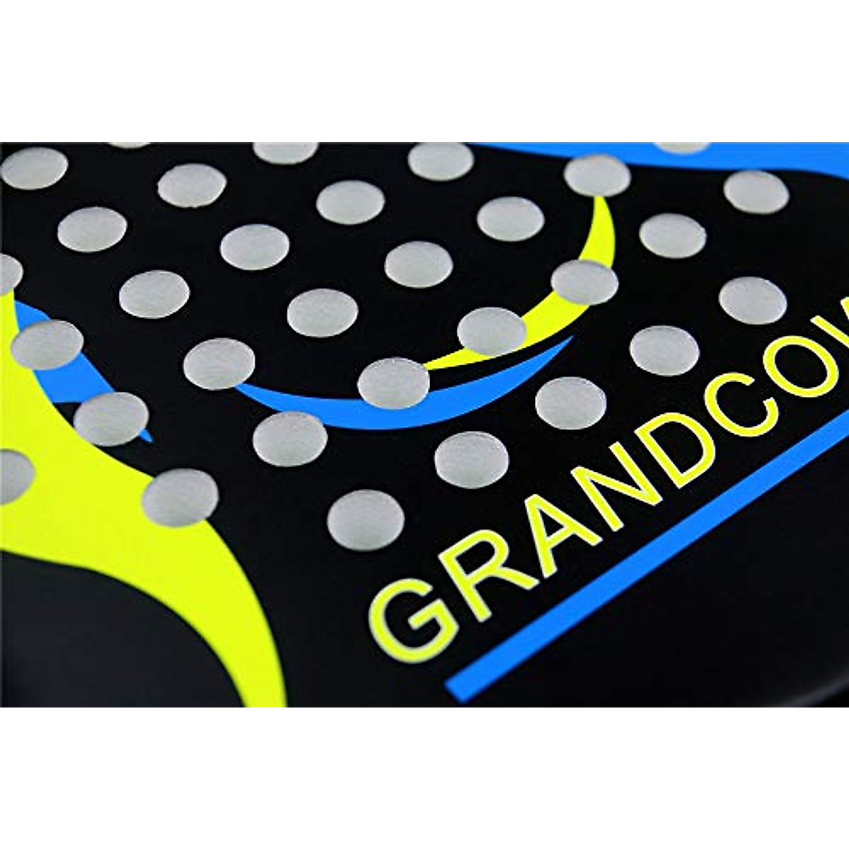 Padel Racket Racquet Carbon Fiber Power Lite EVA Foam POP Tennis Racquets (Black)