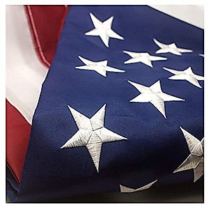 VSVO US American Flag 3x5 Ft - Heavy Duty 300D Oxford Nylon Embroidered US Flags, Embroidered Stars, Sewn Stripes, Indoor/Outdoor, Vibrant Colors, Brass Grommets