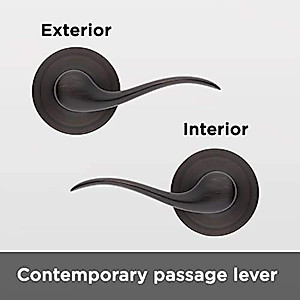 Kwikset Tustin Hall/Closet Lever in Venetian Bronze - 97200-778