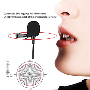 Type‑C Camera Microphone, Portable Tie‑Clip Microphone Fit for SJCAM SJ8 SJ9 SJ10 Action Camera Accessory