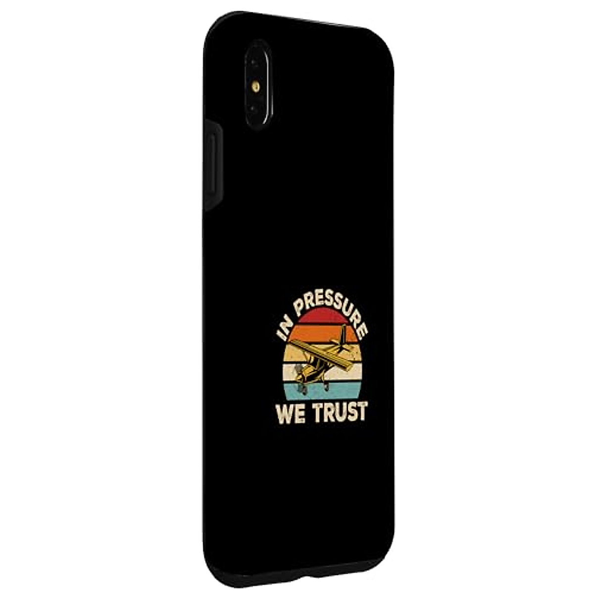 iPhone XS Max Airplane Pilot Aviator In Pressure We Trust Aviation Case