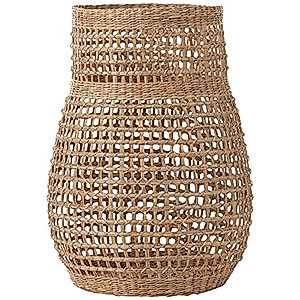 Bloomingville Decorative 20" Handwoven Natural Seagrass Vase Basket, Beige