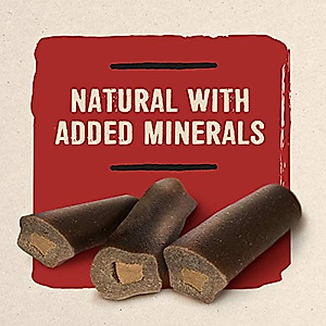 Purina Prime Bones Made in USA Facilities Natural Small Dog Treats, Filled Chew With Pasture-Fed Bison - 14 ct. Pouch