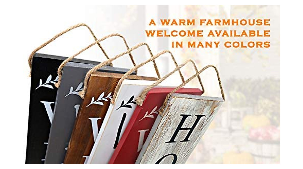 5ft Wooden Outdoor Welcome Sign - Dual-Sided Decor