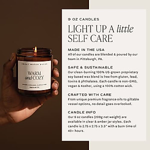 Sweet Water Decor, Best Mom Ever, Sea Salt, Jasmine, Cream, and Wood Scented Soy Wax Candle for Home | 9oz Clear Jar, 40 Hour Burn Time, Made in the USA