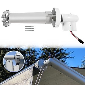 3307923.115B Awning Torsion Assembly White for Dometic WeatherPro Power Patio Awning Power Awning Motor RV Awning RH Drive Head Assembly