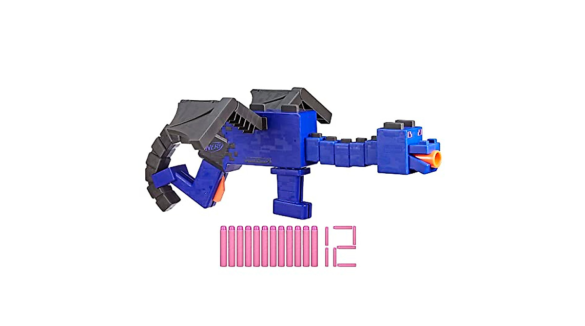Nerf Minecraft Ender Dragon Blaster - 4-Dart Fun