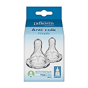 DR BROWN Y Cut Teats 2 Count Wide Neck