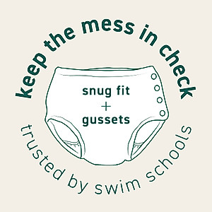 i Play Girls Reusable Absorbent Baby Swim Diapers Coral 18 Months