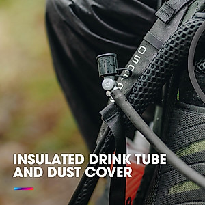 Hydrapak Force Ultra-Durable Water Bladder/Reservoir for Hydration Backpacks, 2-Liter (66 oz.), Insulated Tube, Safe & Reliable, Grey (A522), Mammoth Grey