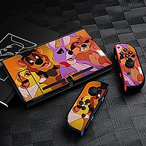 FNAF Sticker for Switch Protector Cover Protective Faceplate Full Set Console Dock for Switch/Switch lite