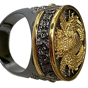 costumebase DUNE RING Duke Leto Atreides Signet Prop Replica Ducal STAINLESS STEEL (US Sz 9)