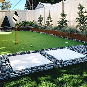 Edge Right - Hammer-in Landscape Edging - 24 inch Strips - 14-Gauge Cor-Ten Steel - 6 inch Depth (1 Pack)