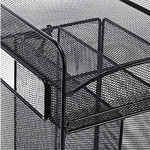 Safco Products 3241BL Onyx Mesh Vertical Hanging Desk Storage, Black