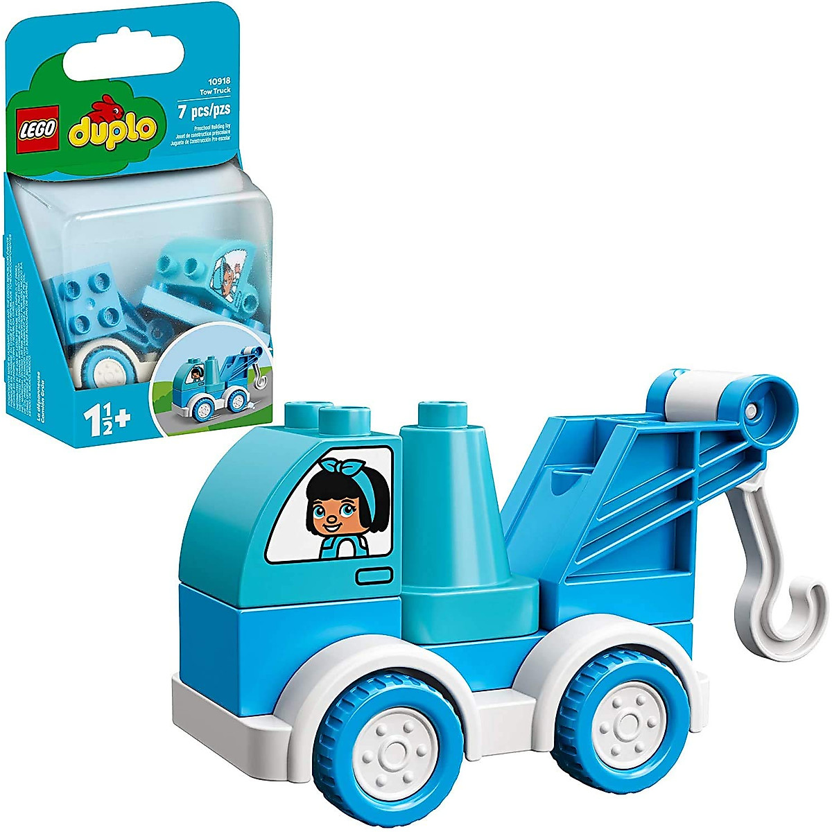 LEGO DUPLO My First Tow Truck 10918 Educational Tow Truck Toy, Great Gift for Kids Ages 18 Months and up, New 2020 (6 Pieces)