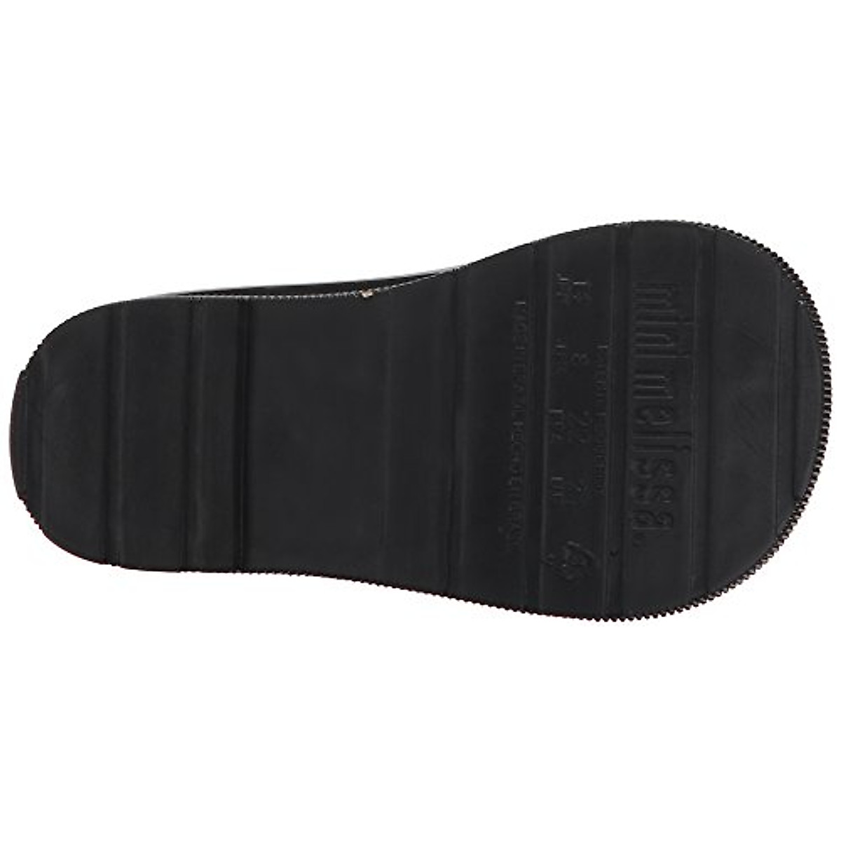 Mini Melissa Sugar Rain Bow Mary Jane (Toddler), Black, 10 Regular US Toddler