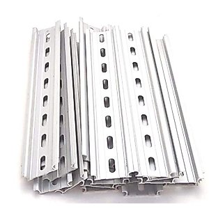 T&G 10 Pieces DIN Rail Slotted Aluminum RoHS 8" Inches Long 35mm Wide 7.5mm High
