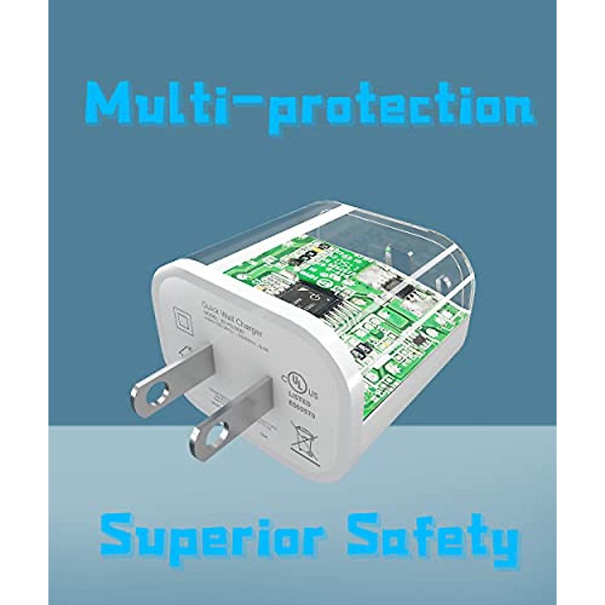 USB C Wall Charger Block - NOKIPATH 20W Dual Port USB Plug PD Power Adapter Charger Cube Type C Fast Charging Blocks Box Brick for iPhone 14 13 12 Pro Max 11 SE XS X 8 Plus, Samsung, AirPods, Phones