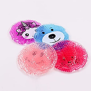 Boo Boo Gel Ice Packs, Kids Ice Packs, Hot Cold Kids Ice Pack, Cold Pack, Cold Therapy and Pain Relief for Minor Cuts, Pain Relief for Kids Injuries, Reusable Gel Ice Packs (4 pcs 5 * 5 inch)