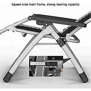 XZGDEN Lightweight Deck Chair Recliners,Locking Patio Outdoor Lounger Chair Oversize XL Padded Adjustable Recliner with Headrest Support 440lbs (Color : Black)