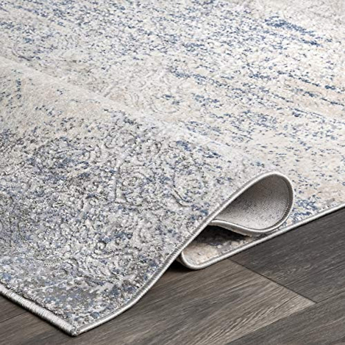 nuLOOM Twilight Tribal Distressed Area Rug, 9' x 12', Silver