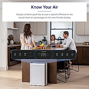 LEVOIT Air Purifiers for Home Large Room with Washable Filter, 3-Channel Air Quality Monitor, Smart WiFi and Filter for Pet, Allergy, Smoke, Dust, Alexa Control, 2790 Ft², EverestAir/EverestAir-P