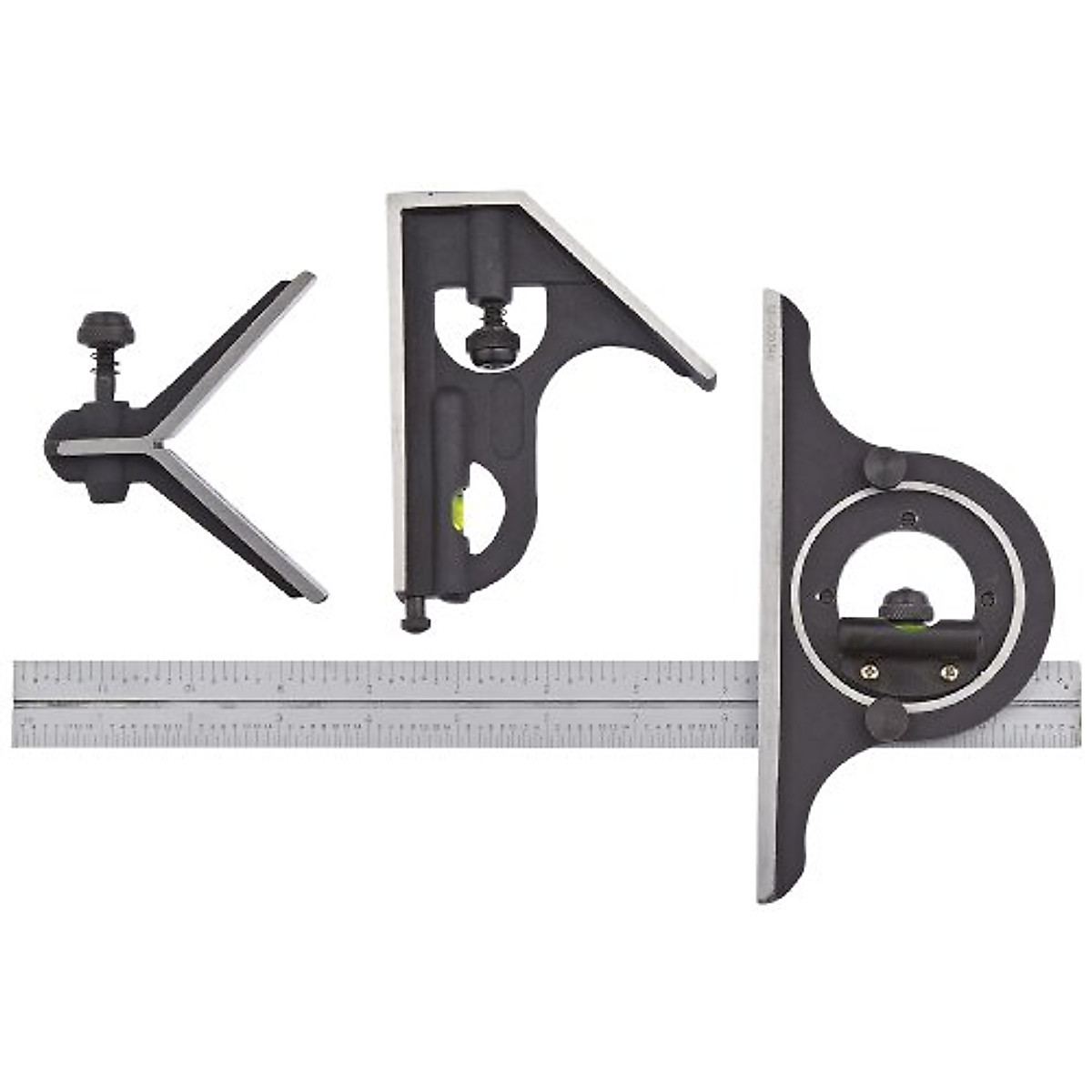 Fowler 52-370-012-0, 4 Piece Combination Square Set With 12" Blade